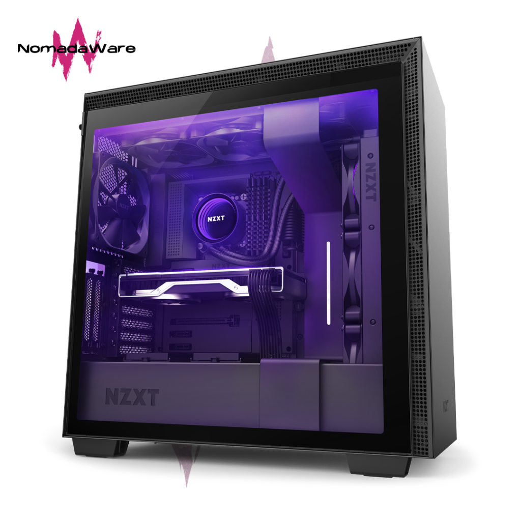 CASE NZXT H710I BLACK ATX + 4X FAN | NomadaWare