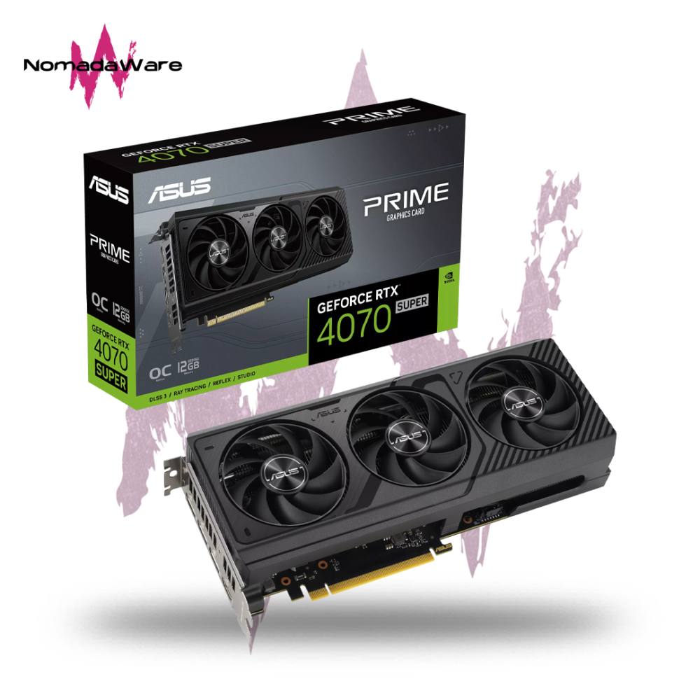 TARJETA DE VIDEO ASUS PRIME NVIDIA RTX 4070 SUPER 12GB OC – NomadaWare