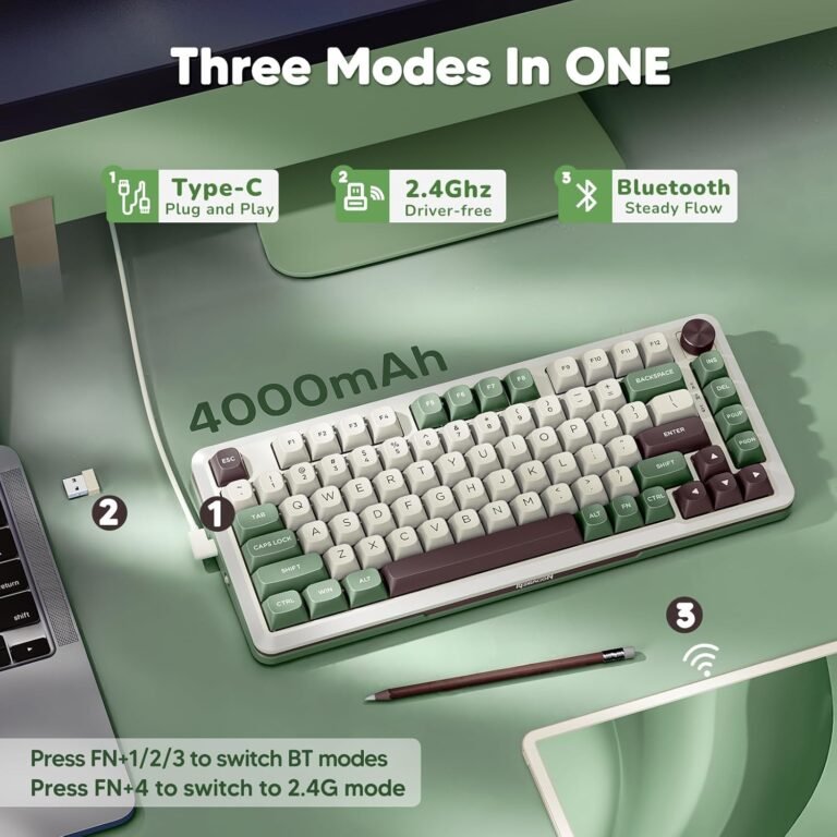 TECLADO INALAMBRICO REDRAGON CYRUS PRO K681 RGB BLANCO/VERDE – NomadaWare